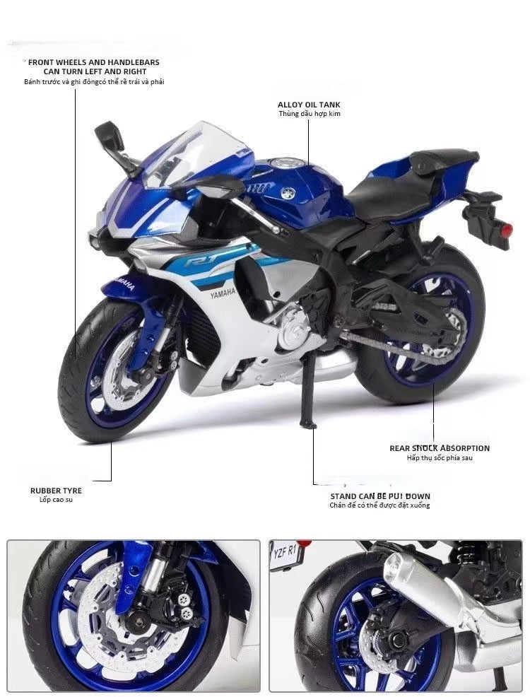 Yamaha YZF-R1 1:12 Motorcycle Model Toy